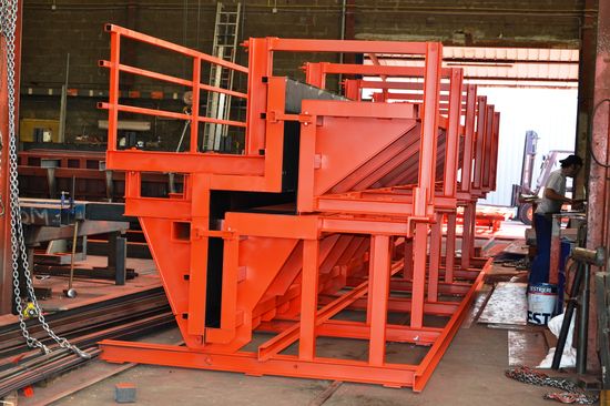 Moule double de Gradin - ERMES France - Coffrage moule chaudronnerie